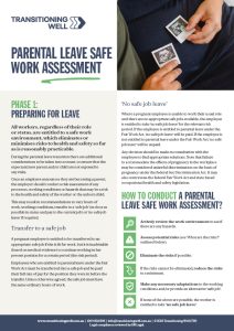 Parental Leave: Safe Work Assessments - Transitioning Well